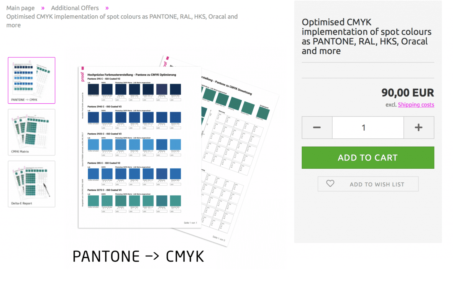 Pantone and HKS | proof.de